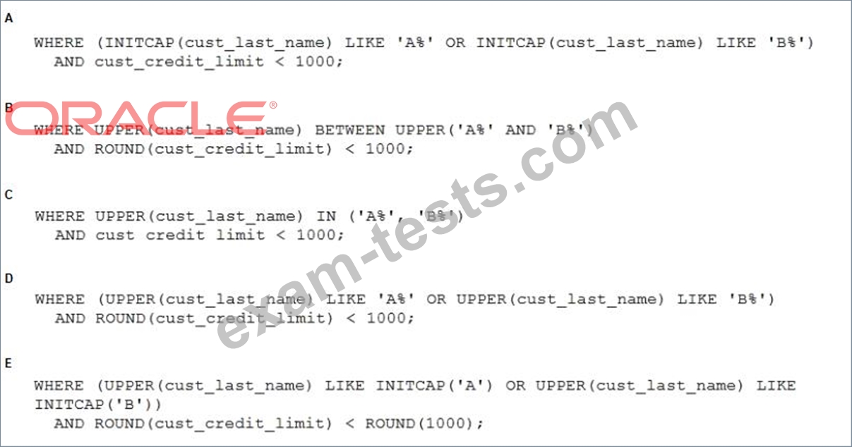 Free Access Oracle.1z0-071.v2022-02-20.q161 Practice Test (Page 11)